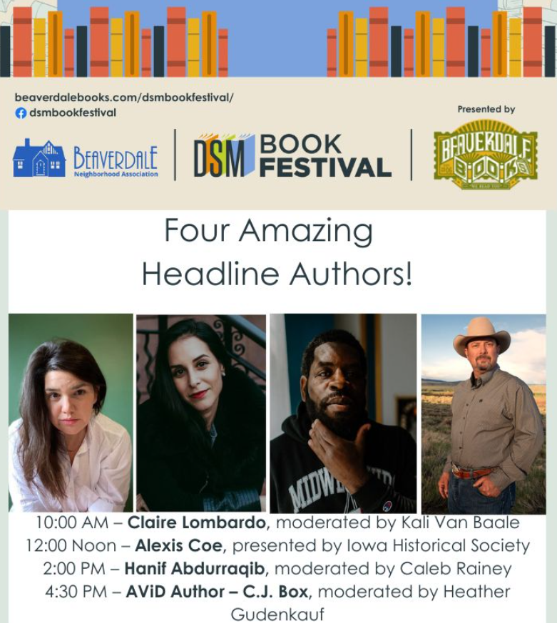 DSM Book Festival 2025 — Wandering Raccoon Books
